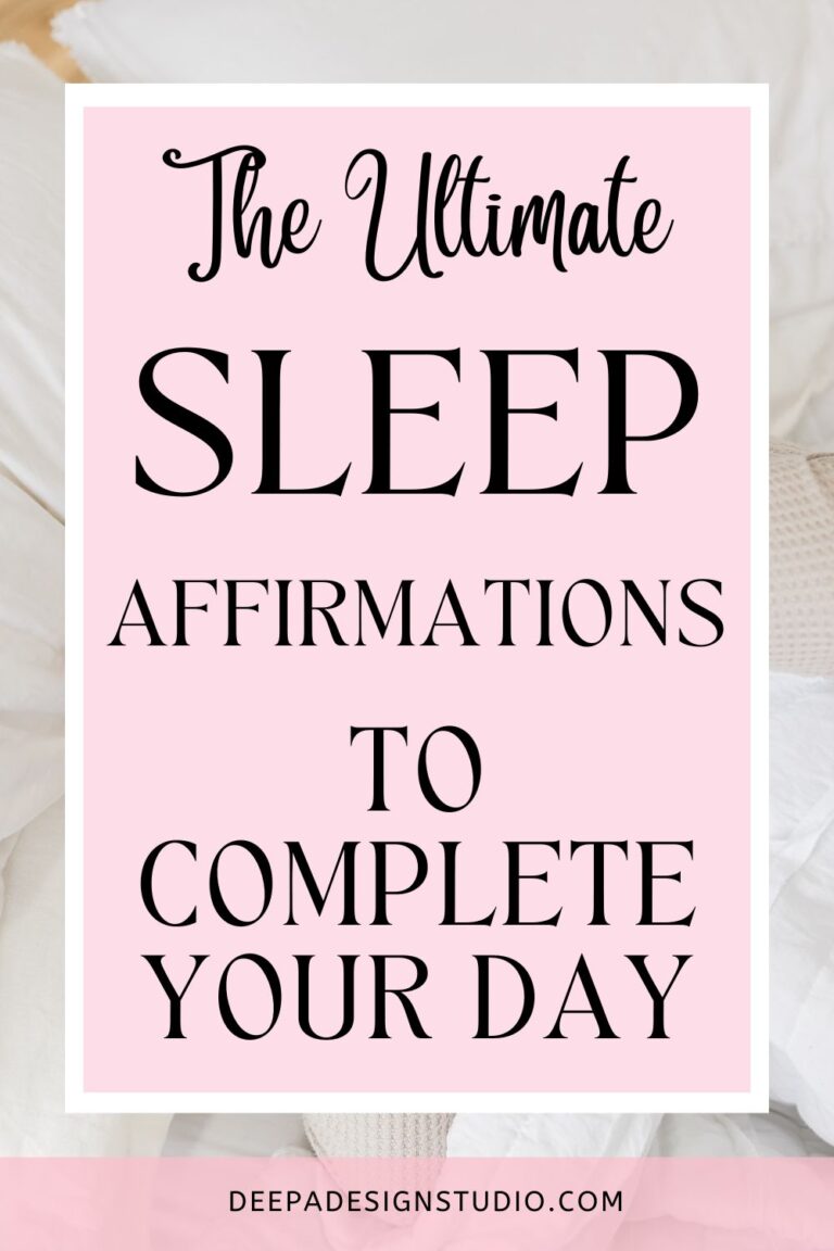 50 Positive bedtime Affirmations for sleep trouble and anxiety