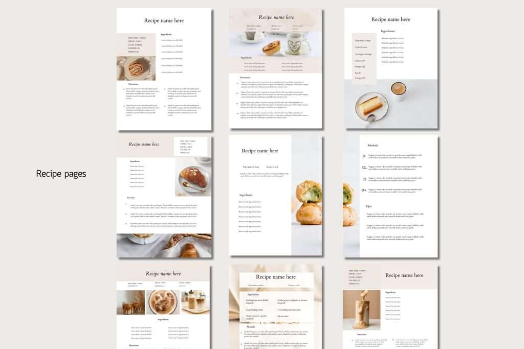 Nutrition Recipe Bundle Template - KOKO