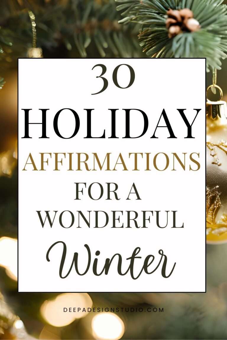 30 Holiday Affirmations for a Wonderful Winter