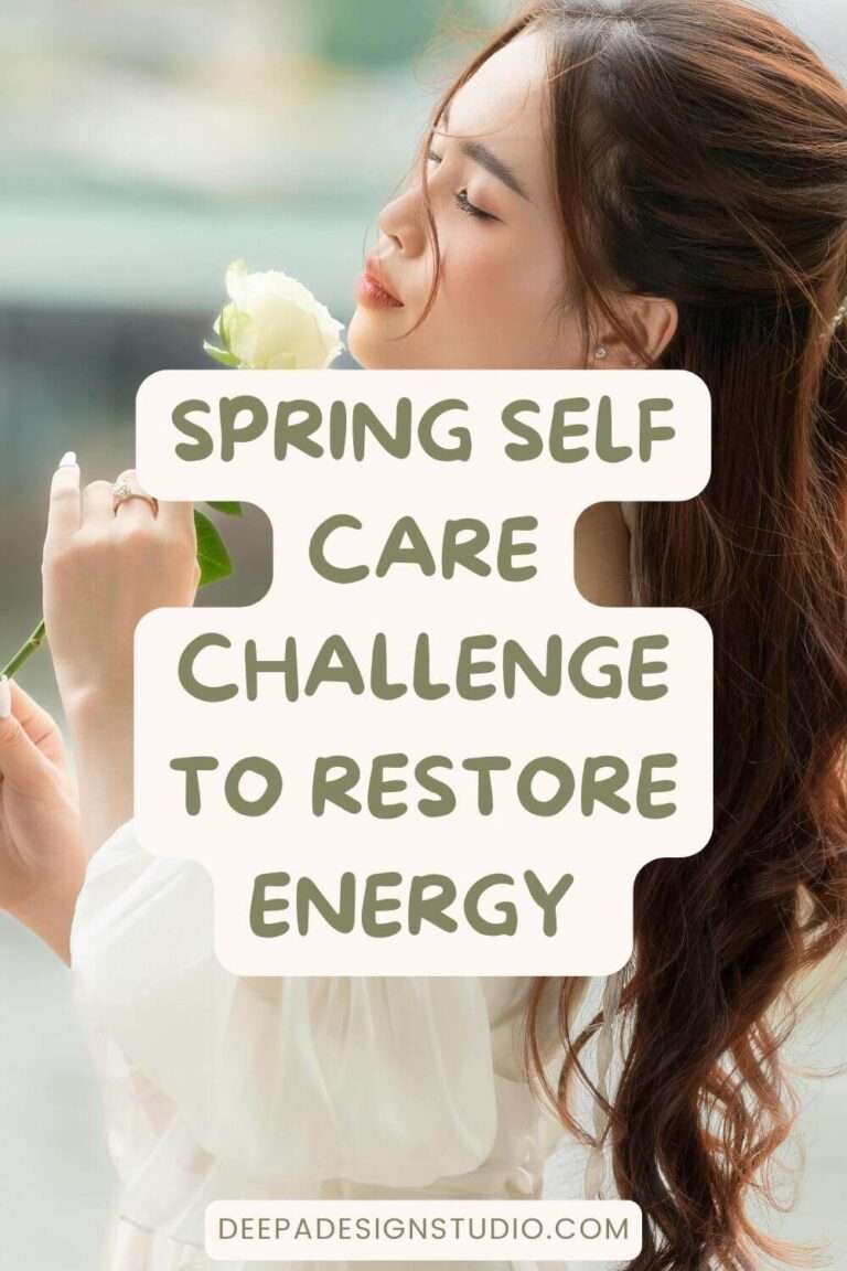Spring Self care Challenge 30 day to Restore Energy